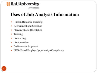 Job analysis - Principles of Human Resource Management | PPTX