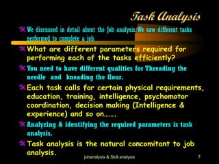 Job analysis job survey | PPT