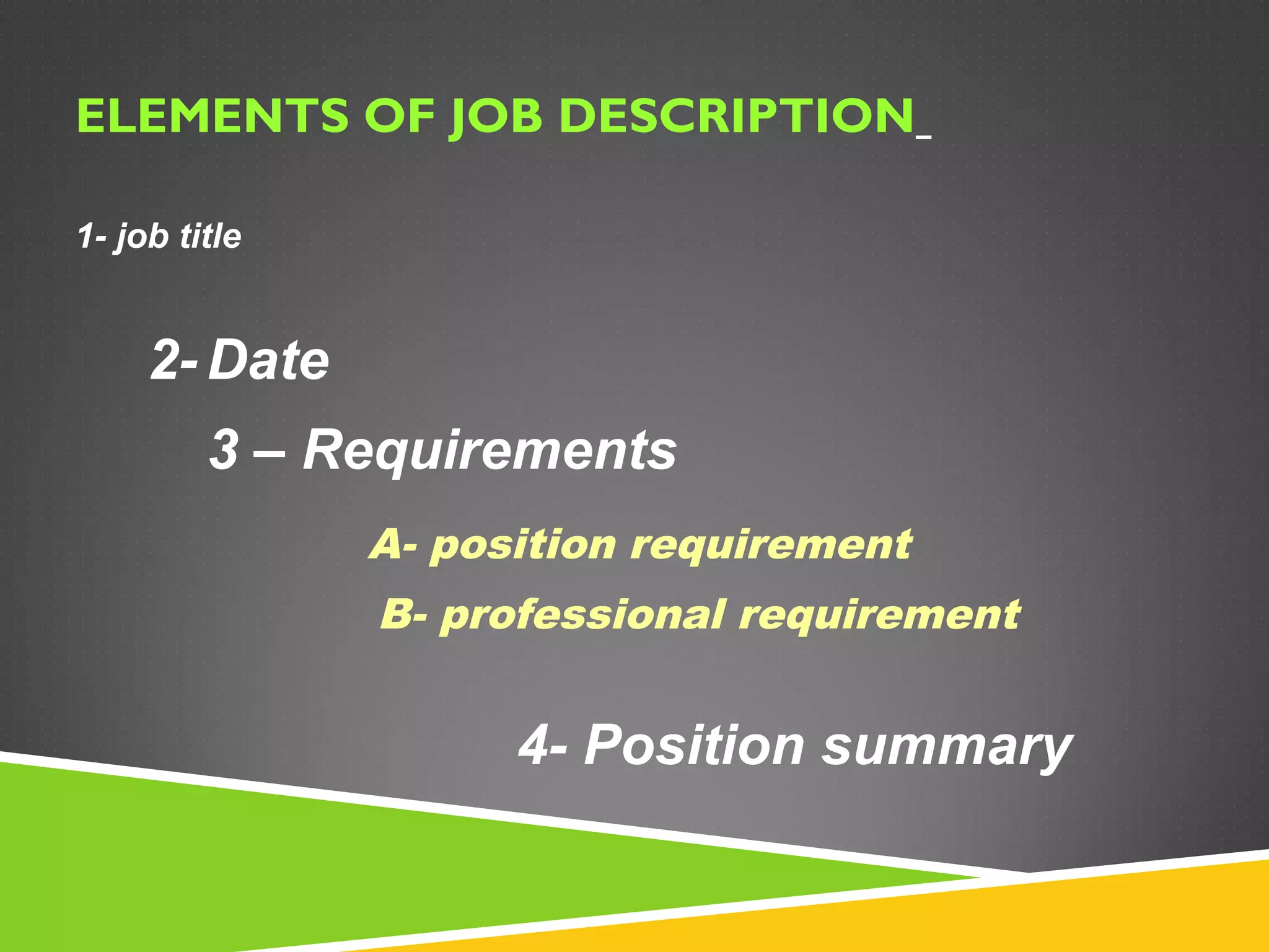 Job Analysis and Job Descripsion | PPT