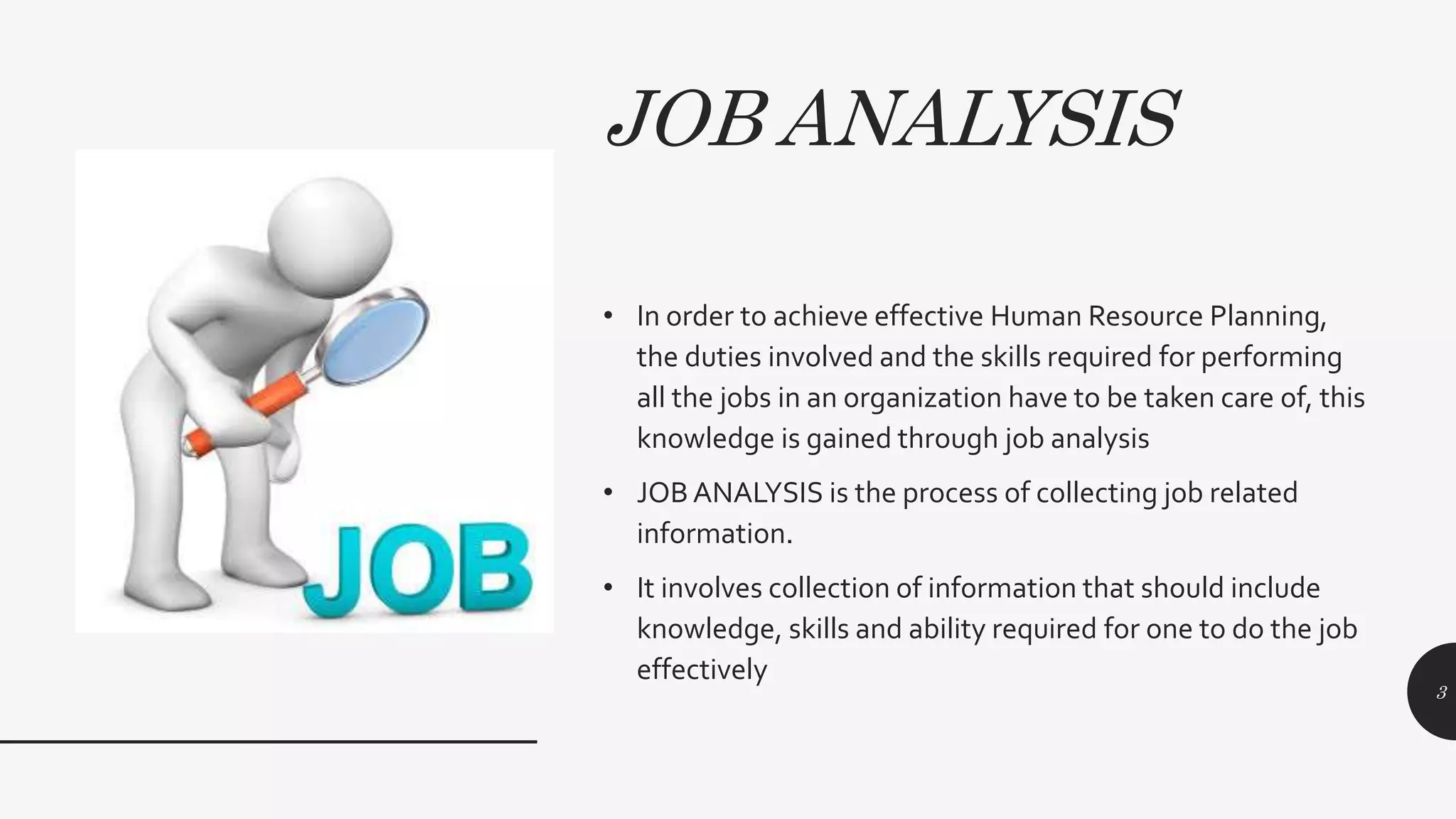 Job analysis and job description | PPT