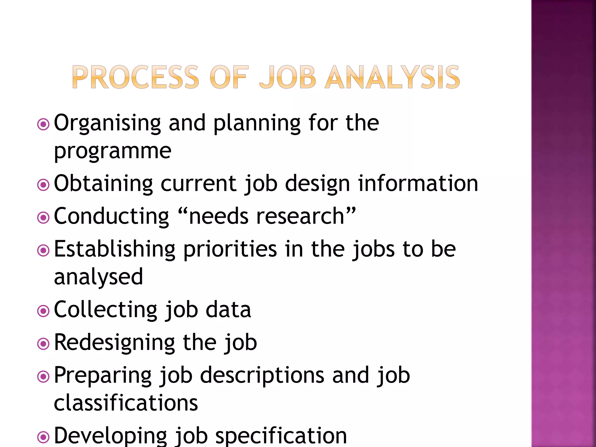 Job analysis and job design | PPTX