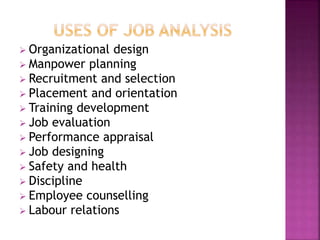 Job analysis and job design | PPTX