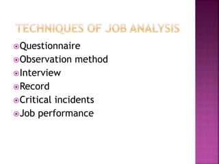 Job analysis and job design | PPTX