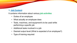 Job analysis best power point | PPTX