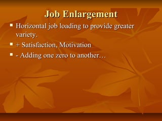 Job analysis & design | PPT