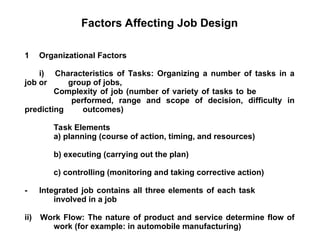 JOB ANALYSIS DESIGN in human resource management | PPT