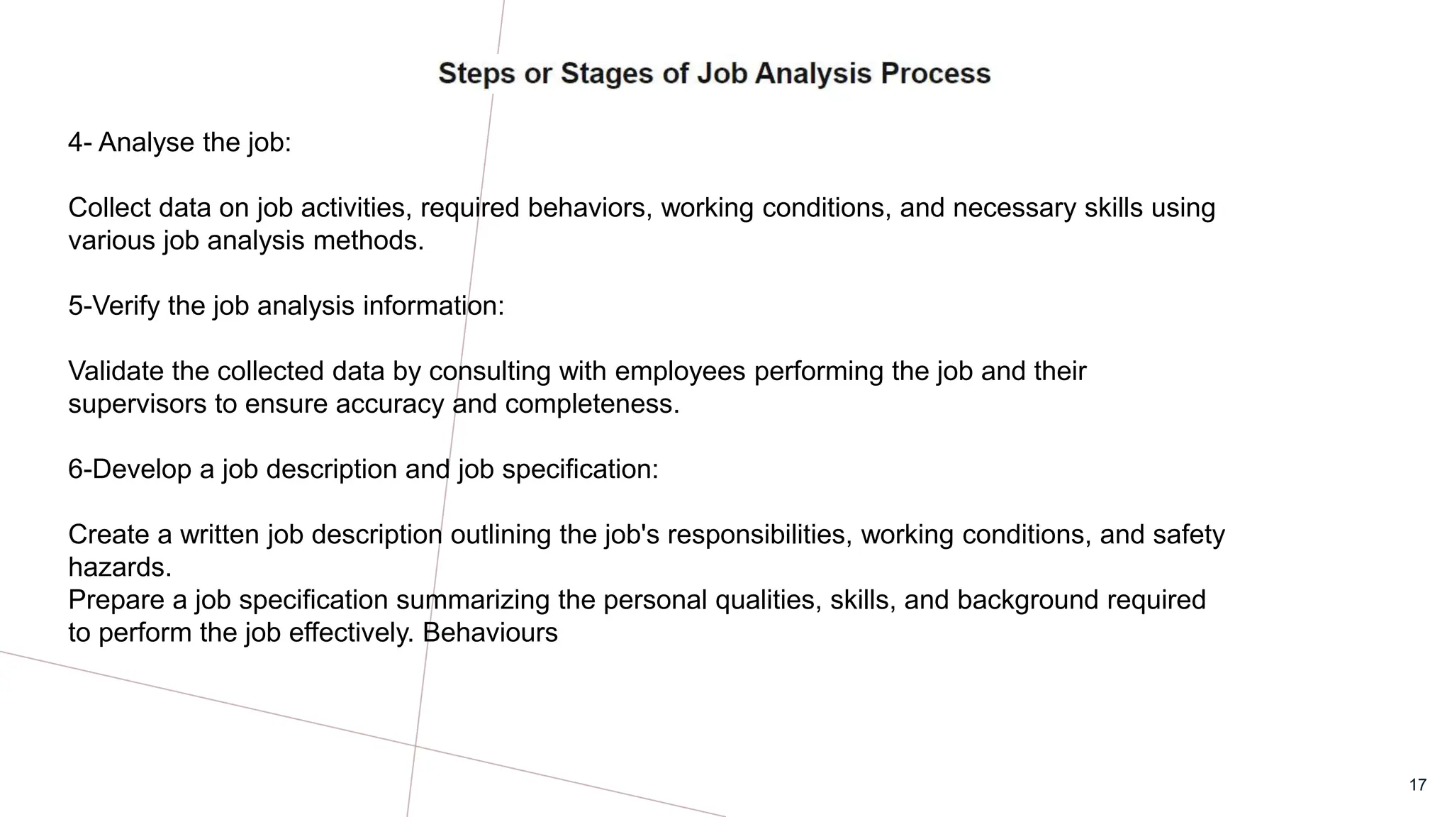 Job analysis, Design, specification description and evaluation.pptx