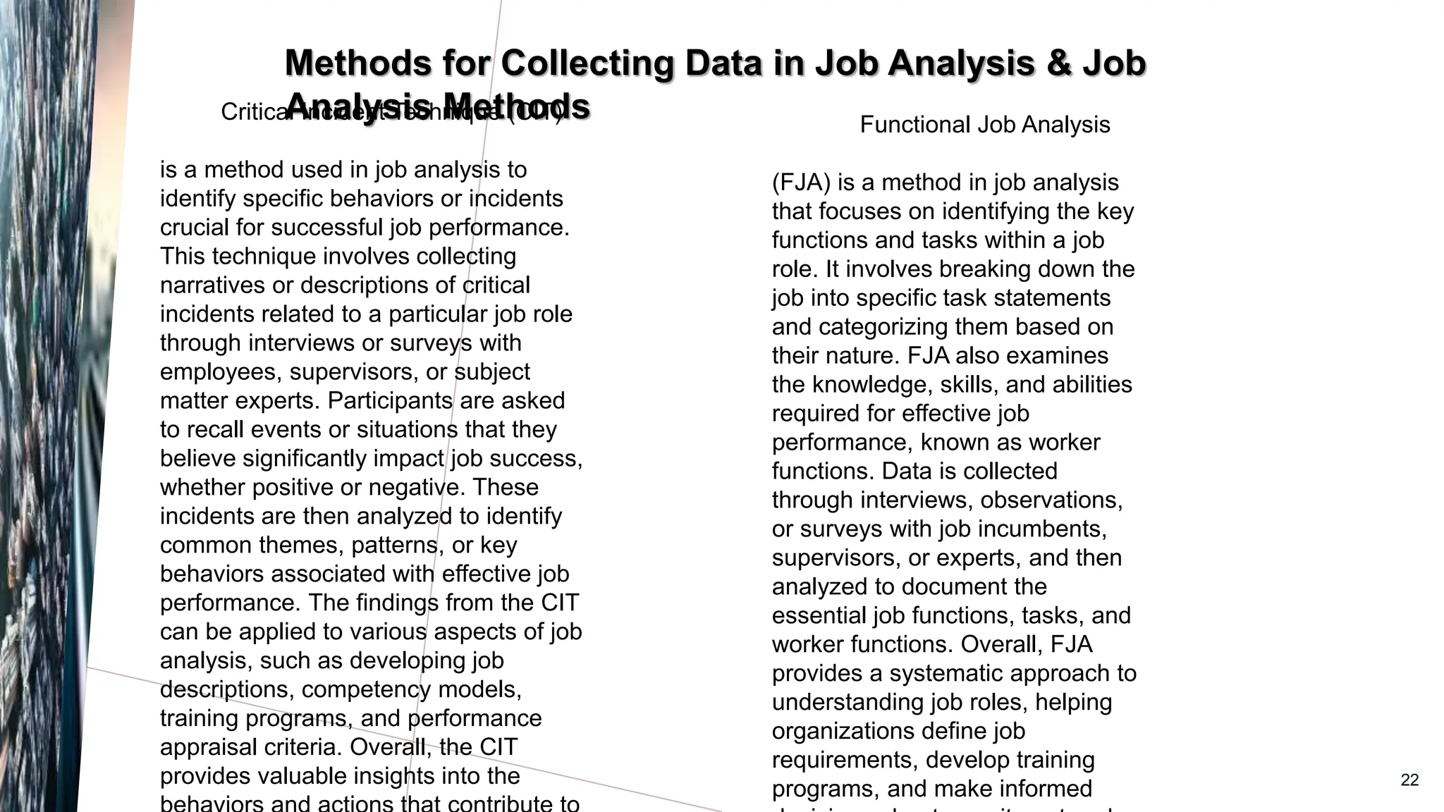 Job analysis, Design, specification description and evaluation.pptx
