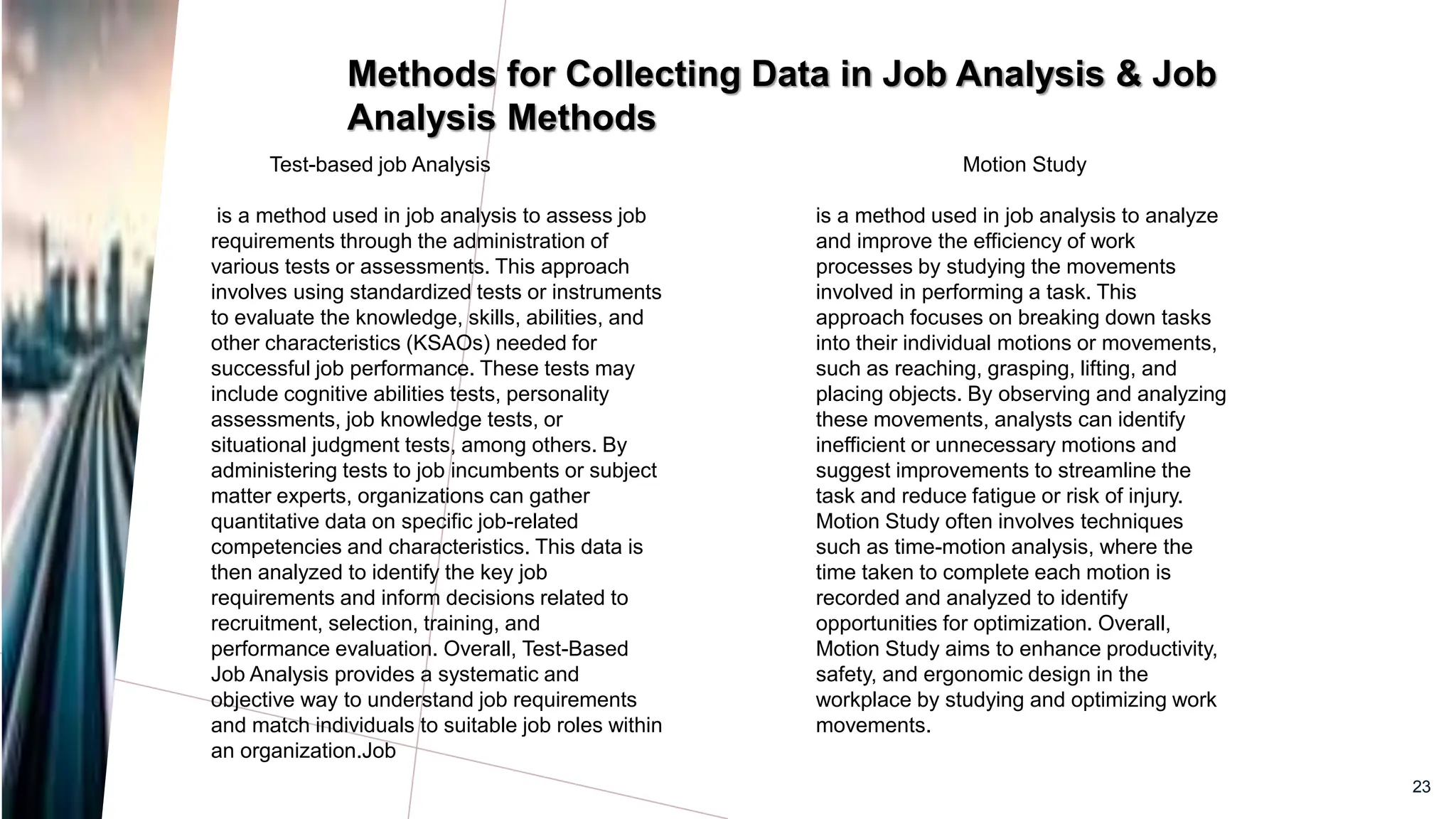 Job analysis, Design, specification description and evaluation.pptx