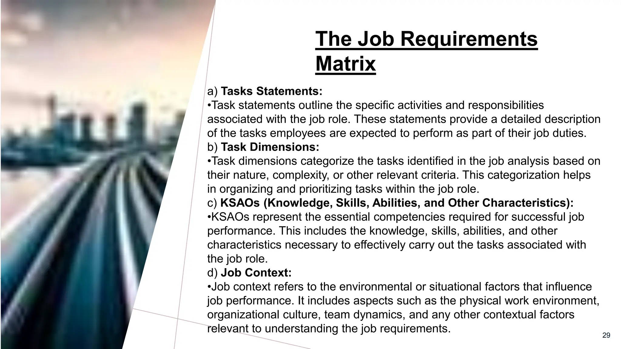 Job analysis, Design, specification description and evaluation.pptx