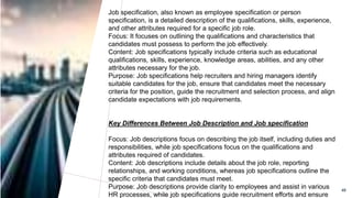 Job analysis, Design, specification description and evaluation.pptx