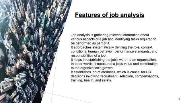 Job analysis, Design, specification description and evaluation.pptx