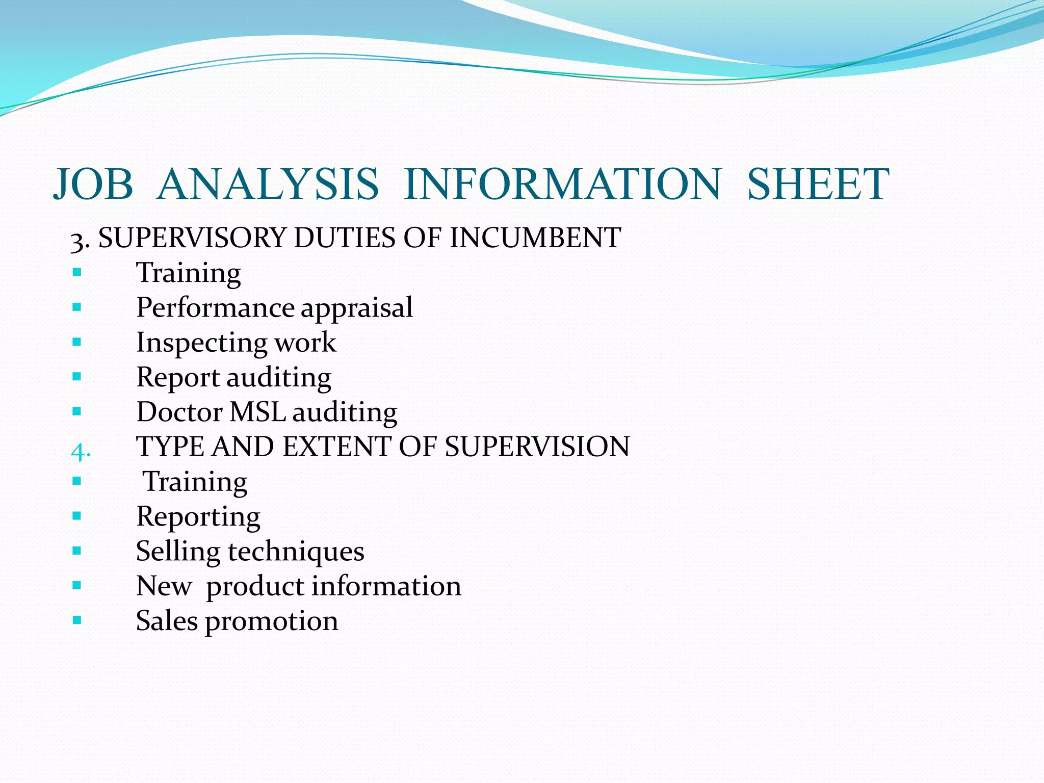 Job analysis information | PPTX
