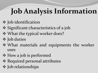 Job Analysis | PPTX