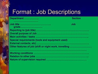 Job analysis | PPT