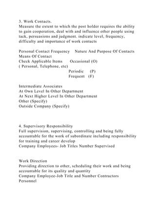 JOB ANALYSIS Outline of Job Analysis Job analysis is the syste.docx