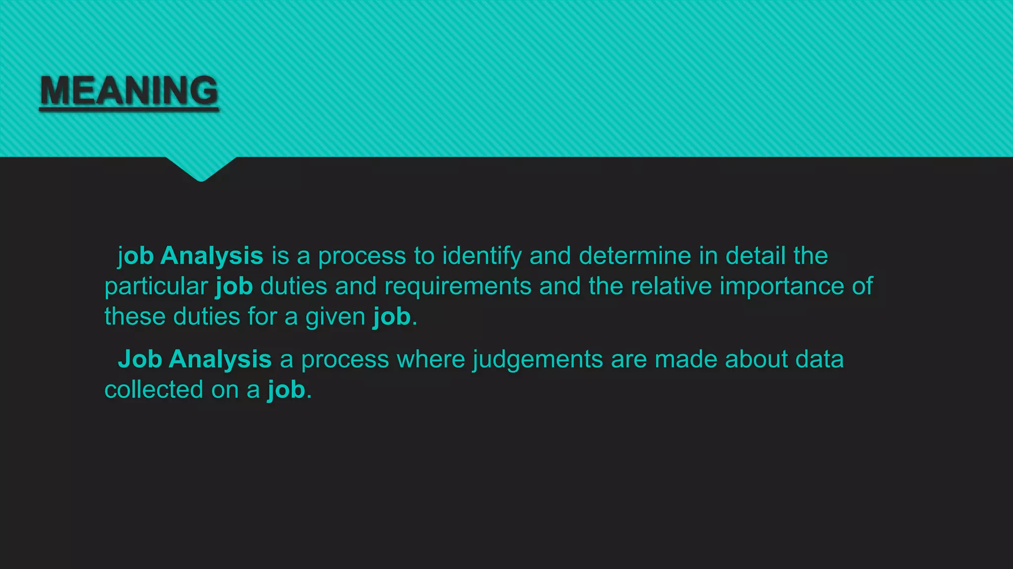 Job analysis ppt | PPT