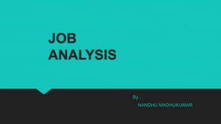 Job analysis ppt | PPT