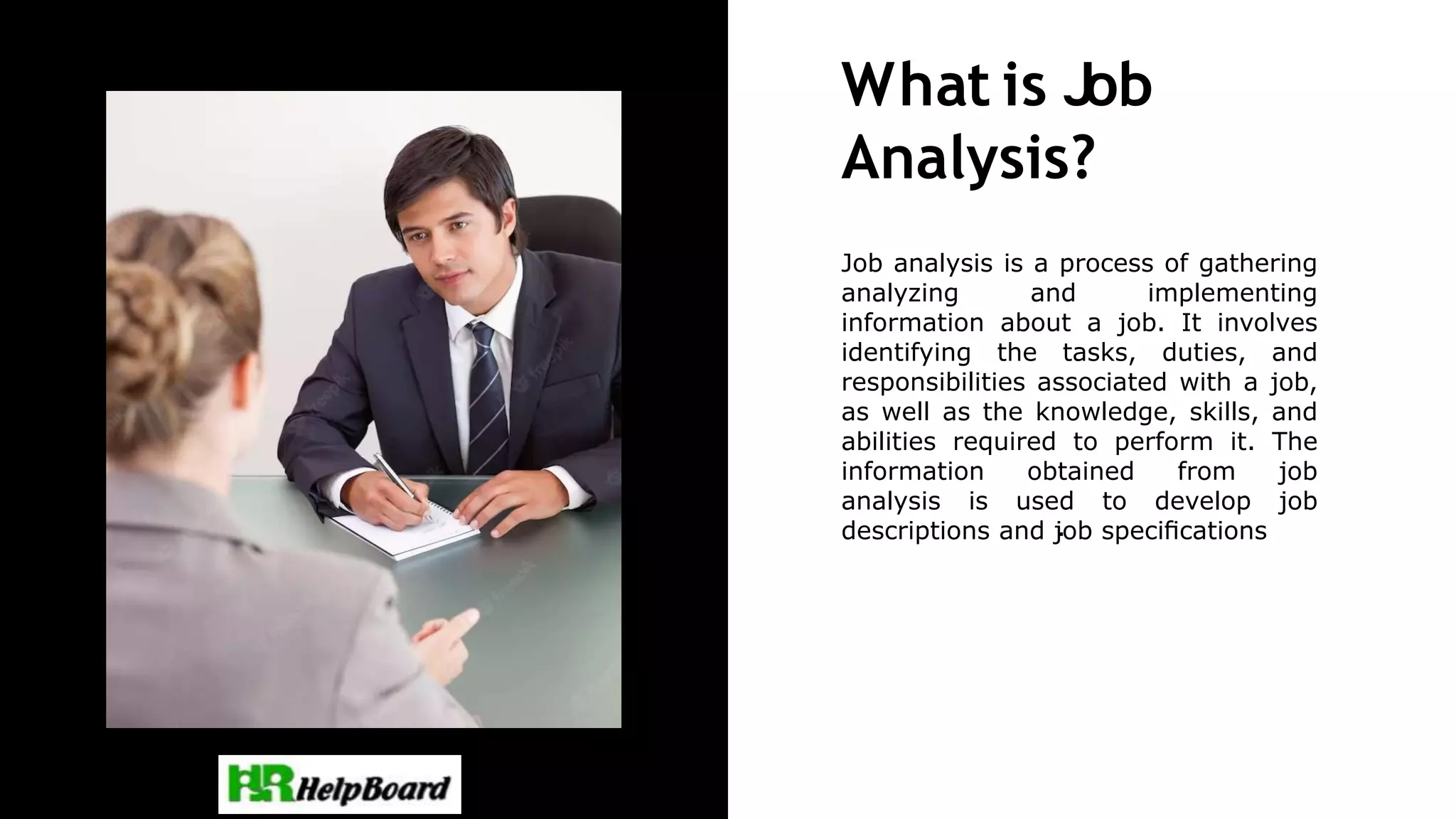Job Analysis Meaning | PPT