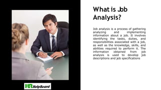 Job Analysis Meaning | PPT