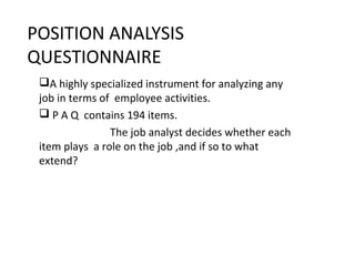 Job analysis presentation 123 | PPT