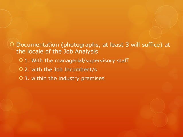 Job analysis project | PPT