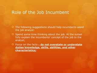 Job analysis project | PPT