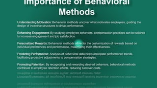 Job Analysis, Research Method and Behavioral Method of Compensation ...