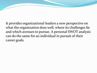 Job analysis(swot analysis) | PPTX