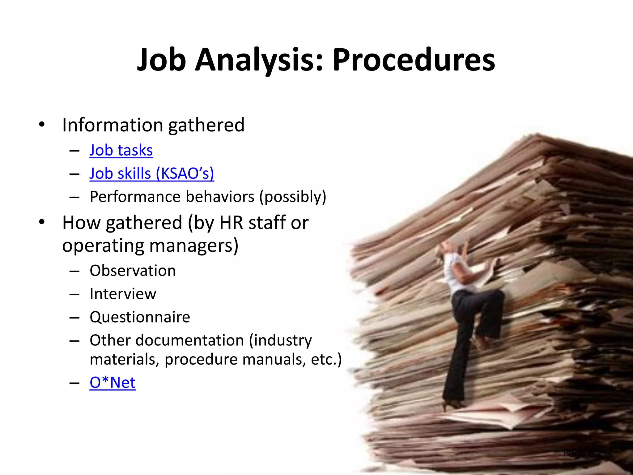 Job analysis with competencies | PDF