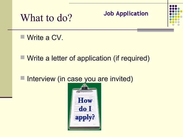 Job application | PPT