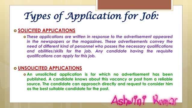 HOW TO WRITE JOB APPLICATION (Class XII) | PDF