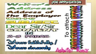 HOW TO WRITE JOB APPLICATION (Class XII) | PDF