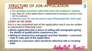 HOW TO WRITE JOB APPLICATION (Class XII) | PDF