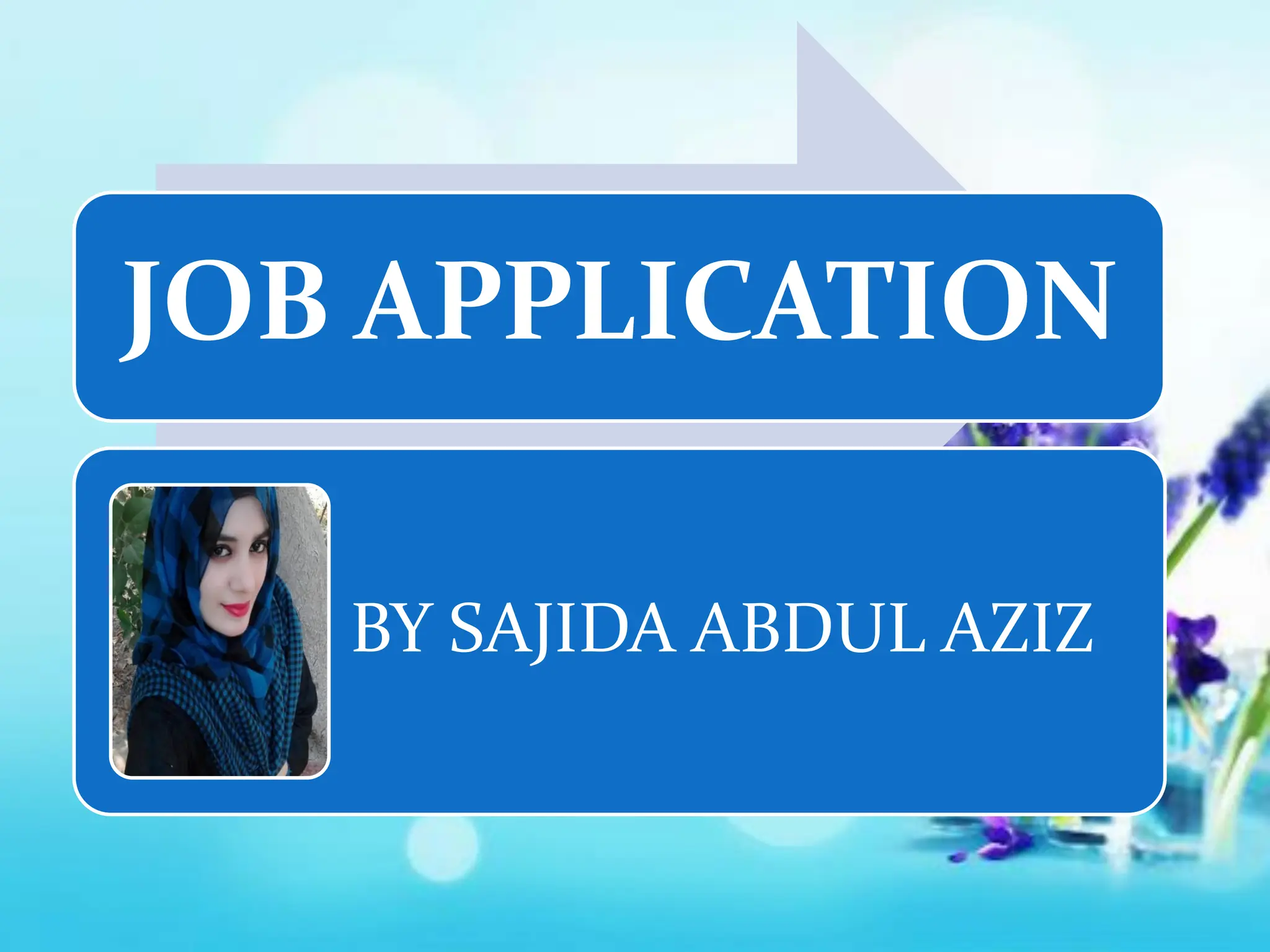 PowerPoint Presentation about Job_Application | PDF