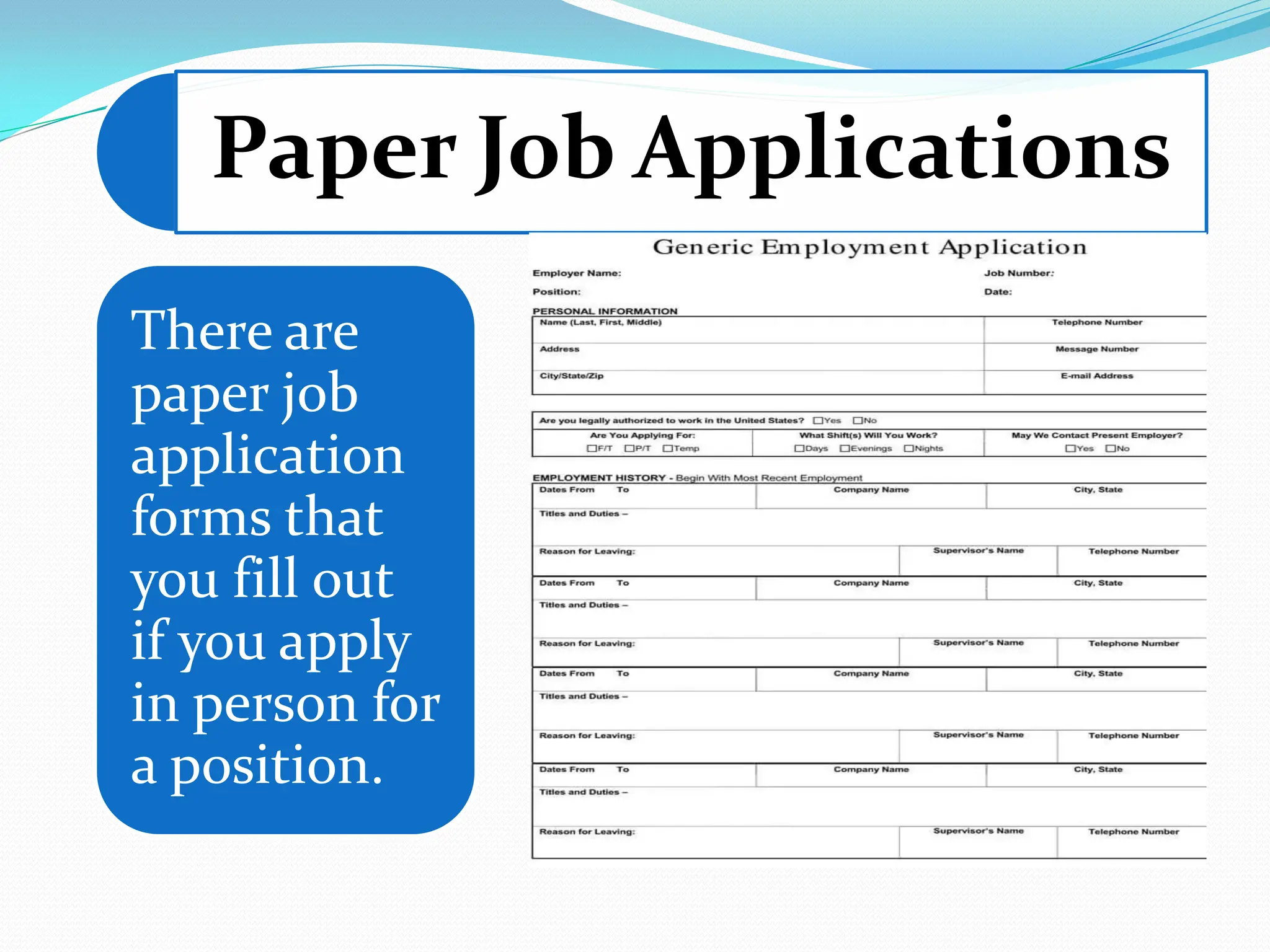 PowerPoint Presentation about Job_Application | PDF