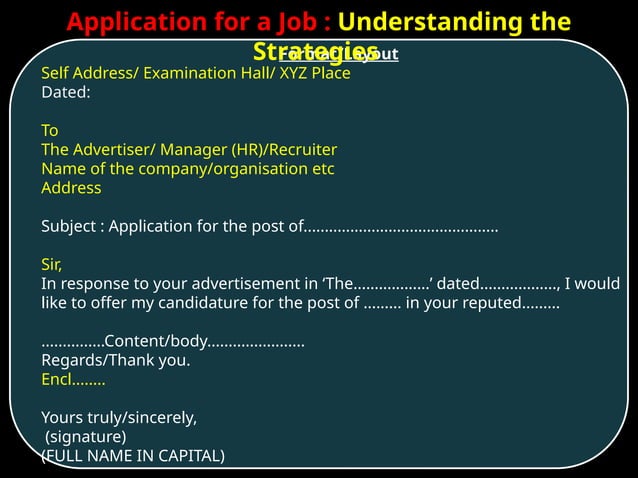 Job Applications for students and. .pptx