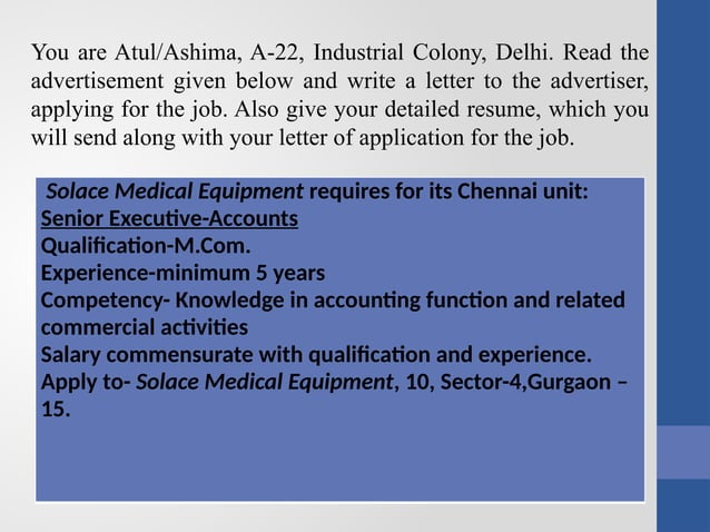 Job Application Notes with Samples and Questions | PPT