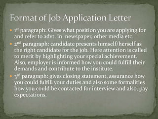 Job application and cv writing | PPTX