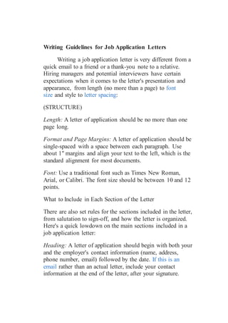 application letter | DOCX
