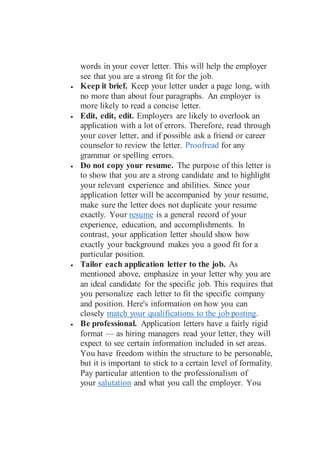 application letter | DOCX