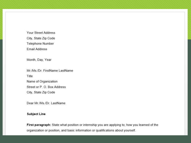 JOB APPLICATION LETTER.pptx | Email | Internet