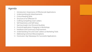 Understanding Cover Letter skills and Knowledge | PPT
