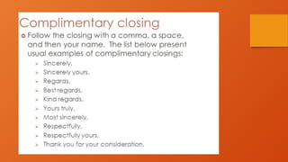 Understanding Cover Letter skills and Knowledge | PPT