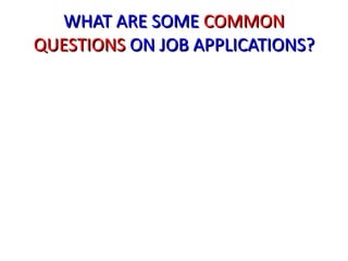 Job Application | PPT