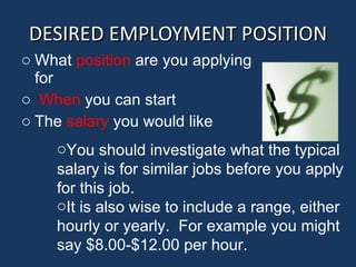 Job Application | PPT