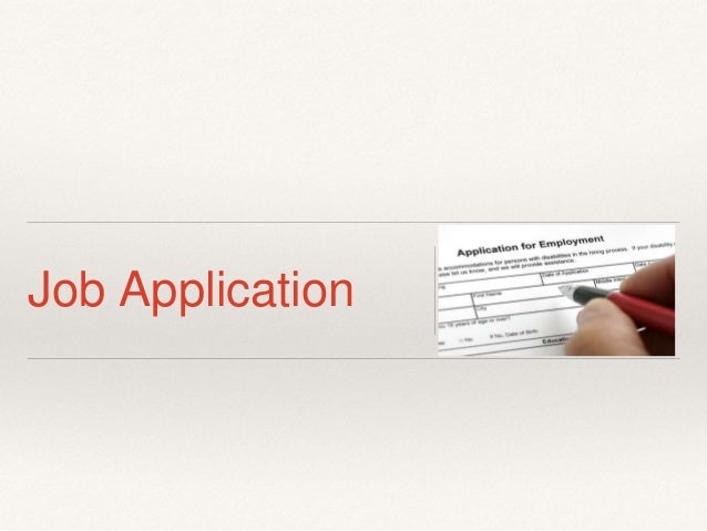 Job application ppt