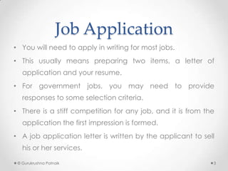 Job application & resume | PPTX
