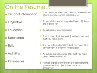 Job applications | PPTX