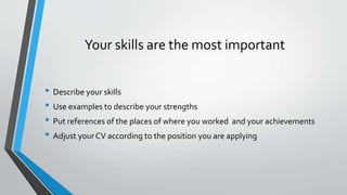 Job applications | PPT